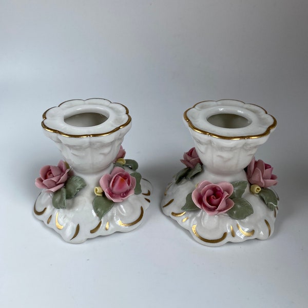 Dresden Candlestick Holders - Etsy