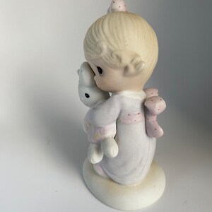 Enesco Precious Moments “jesus Loves Me” 1977 Little Girl With Easter ...