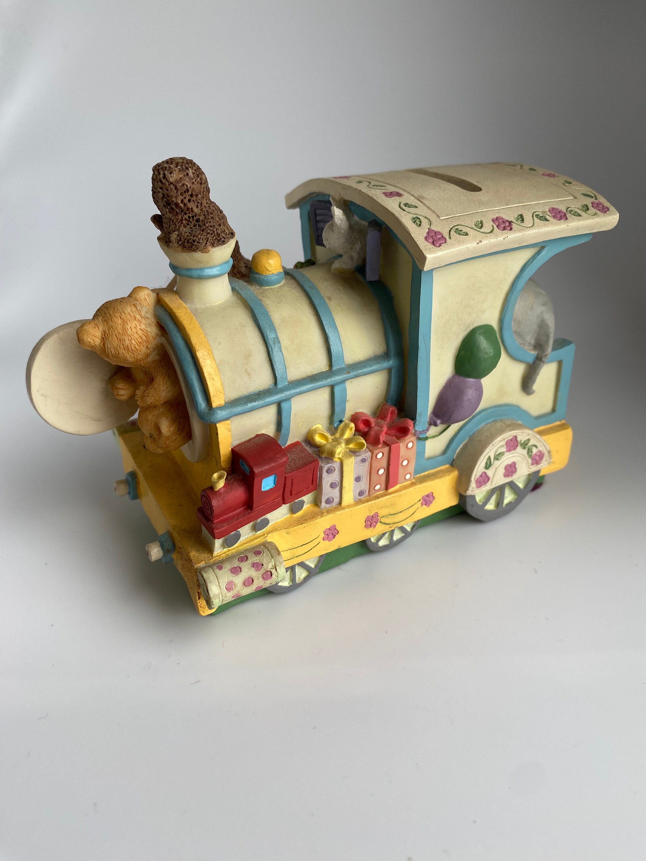 Vintage Simson Giftware Bank, Locomotive Bank, Train With Animals Bank ...