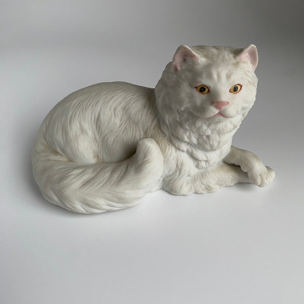 White Cat Figurine - Etsy