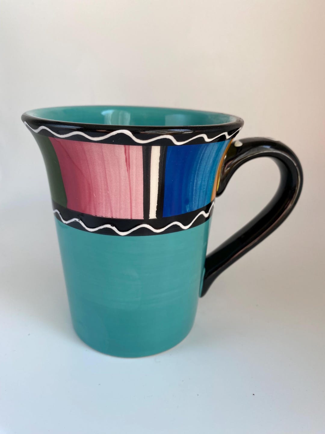 Certified International Serape Collection Turquoise Coffee Mug by Nancy ...