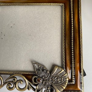Vintage Brown and Gold Metal Ornate Angel Photo Frame for 3.5x5 Photos ...
