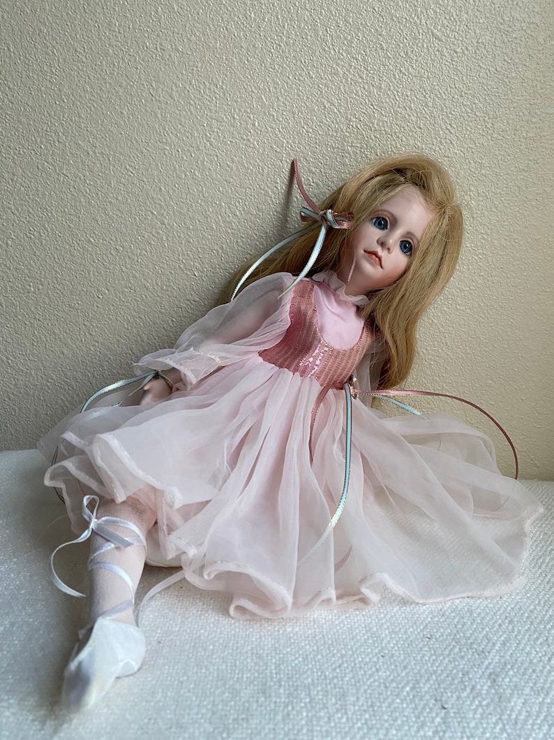 Vintage Cindy M. Mcclure Ballerina Porcelain Doll, Signed and Dated ...