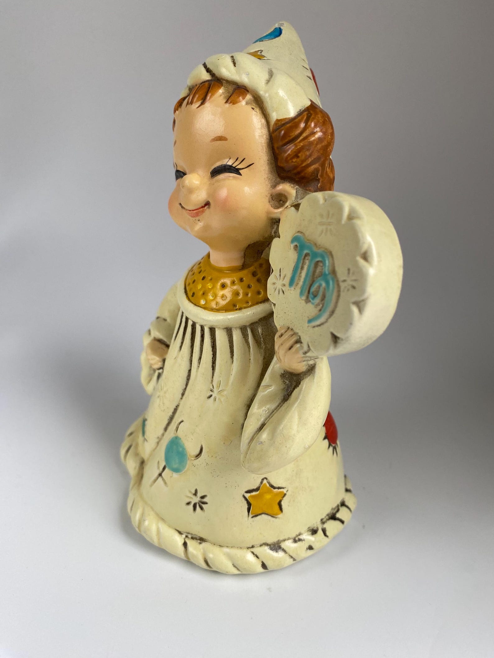 Vintage Josef Original Wizard Holding Zodiac Sign Virgo Figurine, 4.75 ...