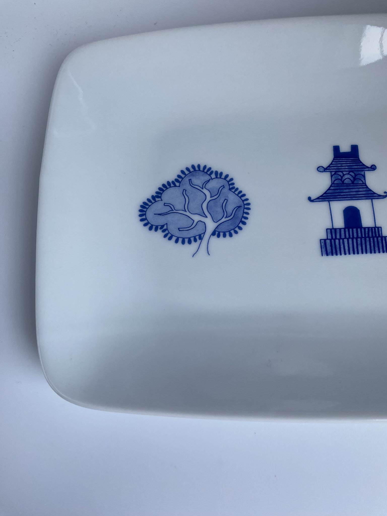 Vintage Beautiful BIA Cordon Bleu Blue and White Rectangle Sushi or ...