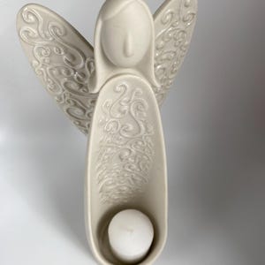 Partylite Angel Candle Holder With Candle, 9.25” Tall - Etsy