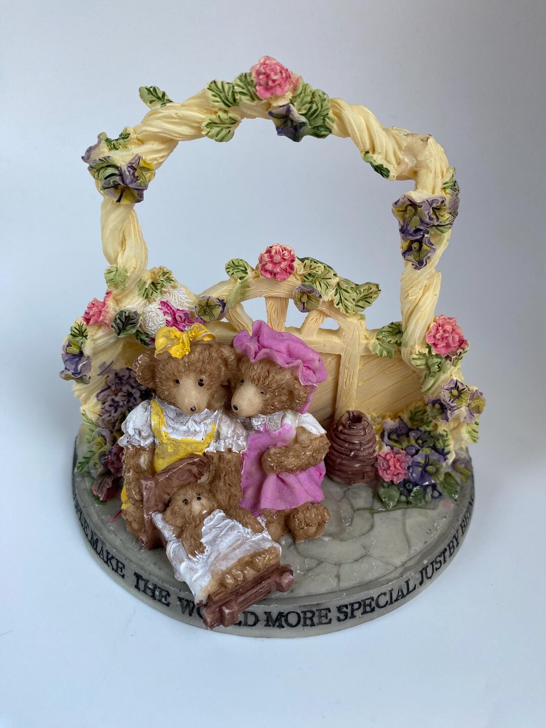 Vintage K’s Collection Floral Bear Family Figurine, “some People Make ...
