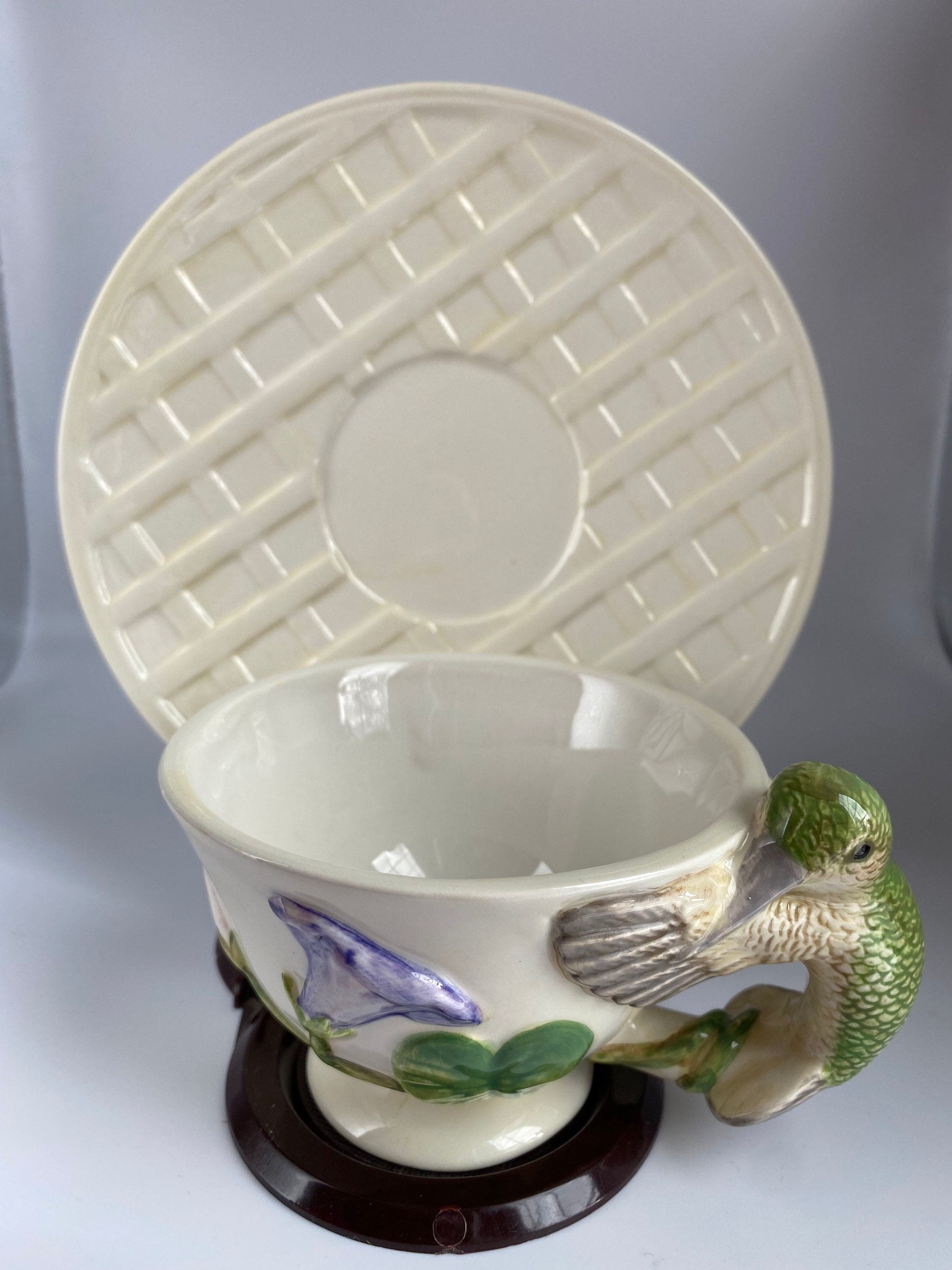 Vintage Home Presents Hummingbird Handled Tea Cup and Saucer, One of a ...