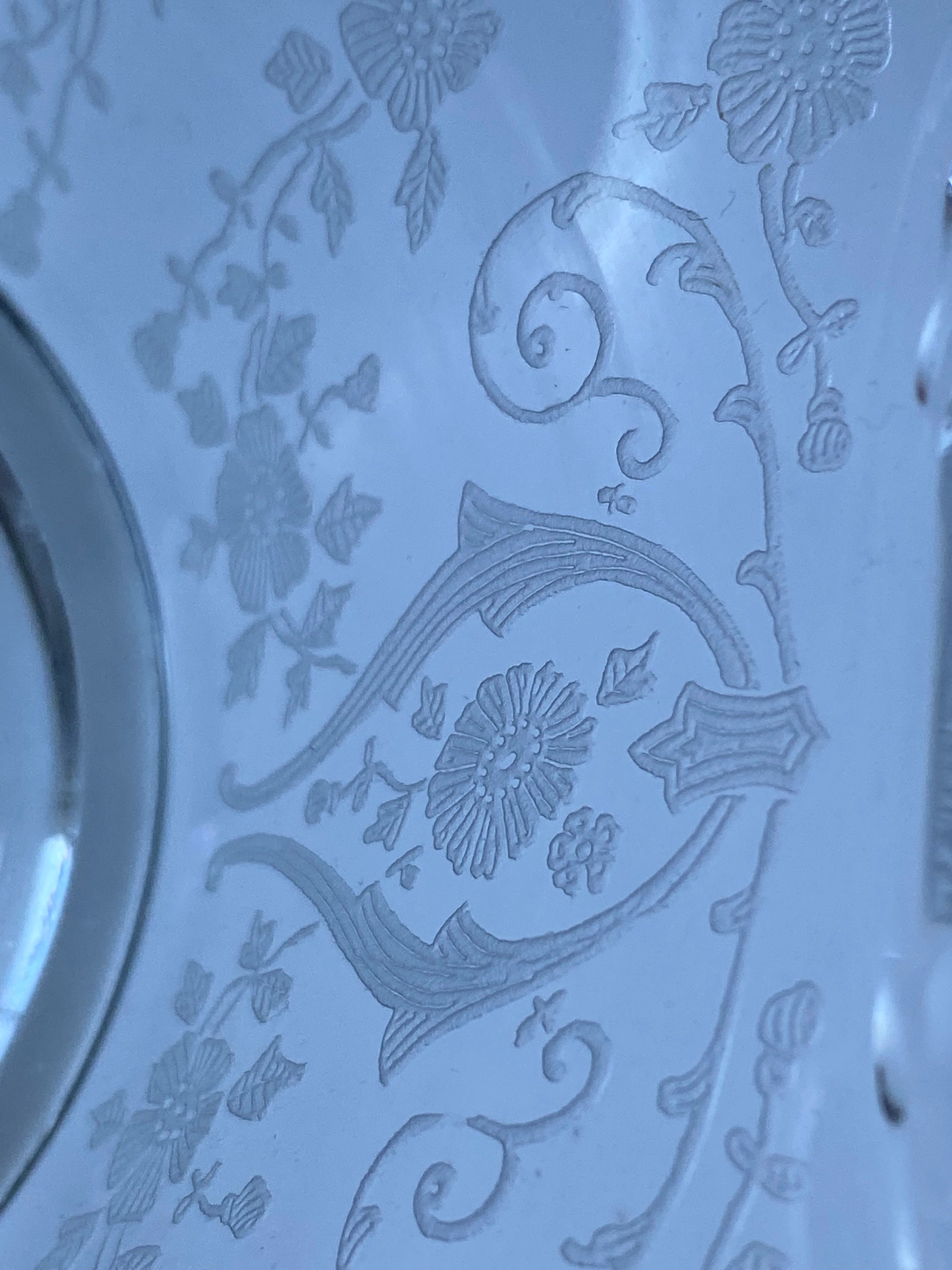 Vintage Cambridge Glass Diane Pattern Clear Bowl With Handles - Etsy