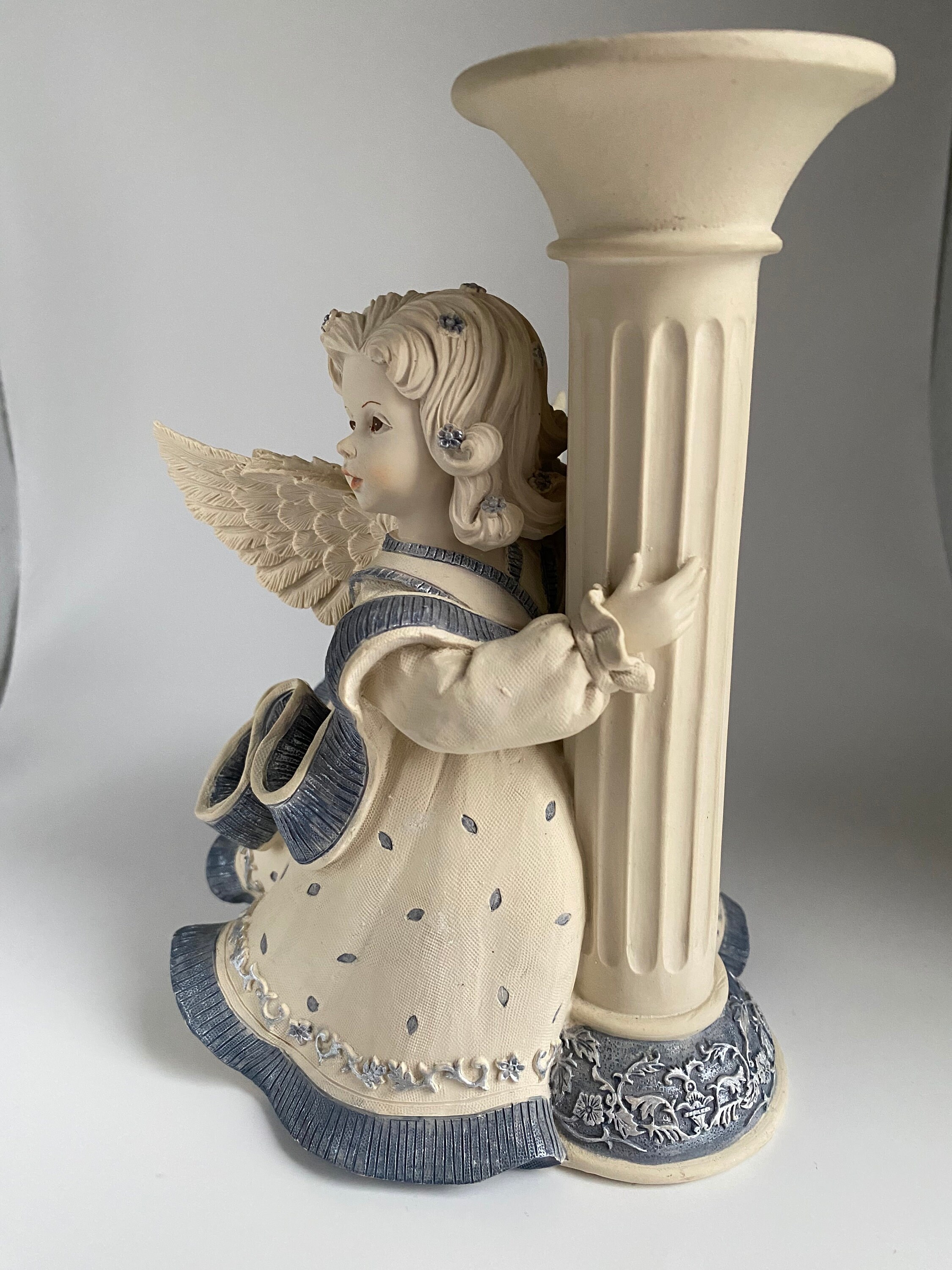 Sarahs Angels Candle Stick Holder by Betty Singer, 6 3/4, 2001, Angel ...