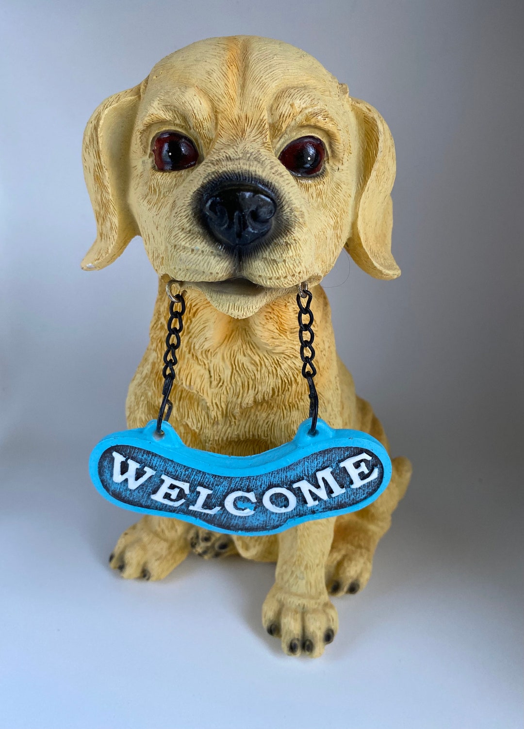 Labrador Retriever Dog Welcome Sign Garden Statue, 9” Tall - Etsy
