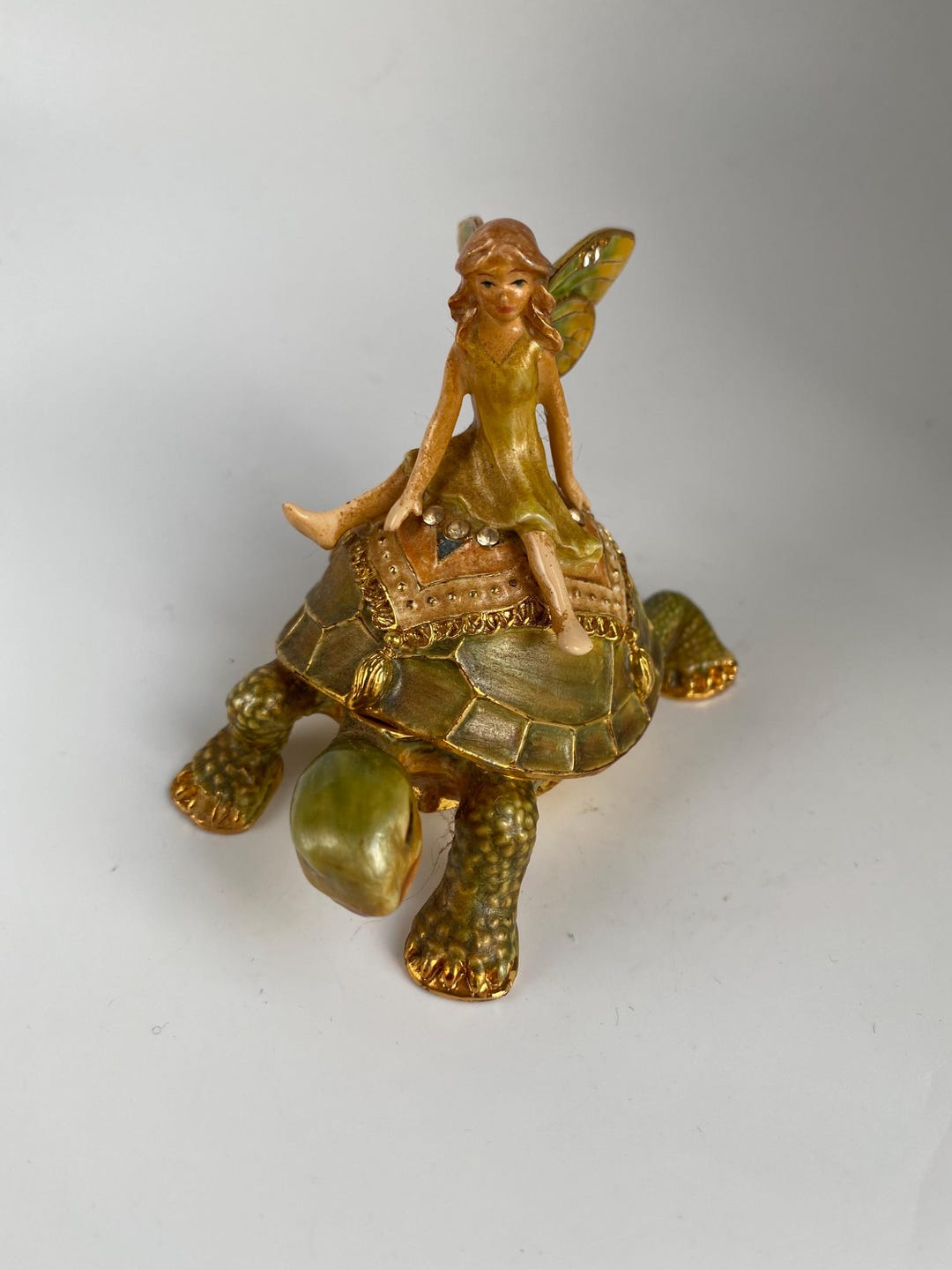 Kingspoint Design Fairy on Turtle Enameled and Jeweled With Austrian ...