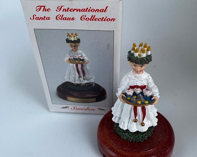 The International Santa Claus Collection “sweden” Saint Lucia Figurine ...
