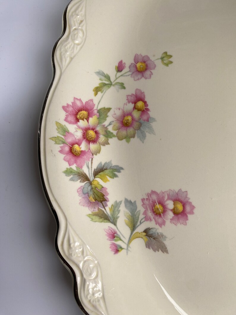 Vintage Homer Laughlin Virginia Rose Pattern Oval Plate, Virginia Rose ...