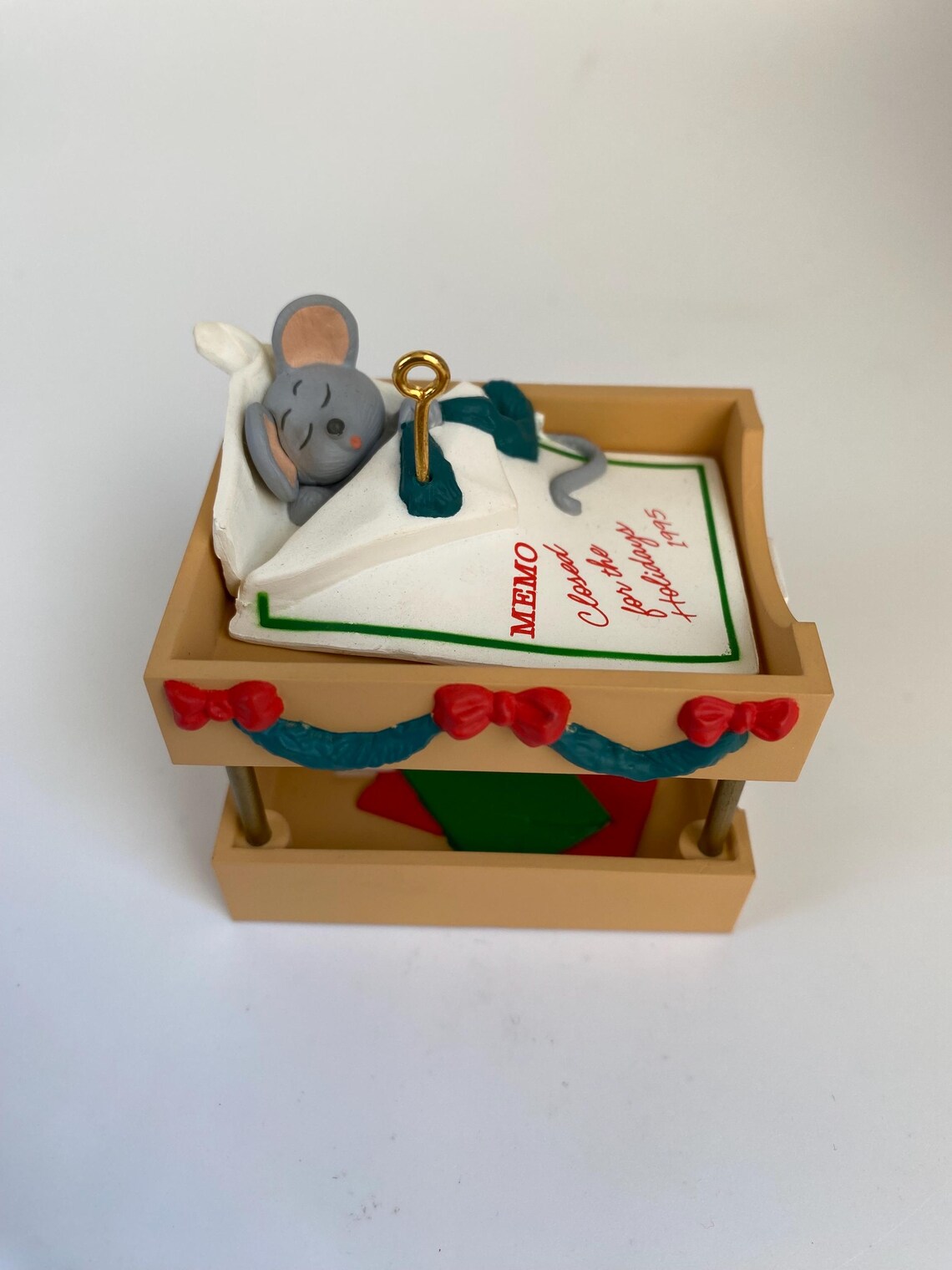 Vintage Hallmark Keepsake Importing Memo Sleeping Mouse Ornament ...