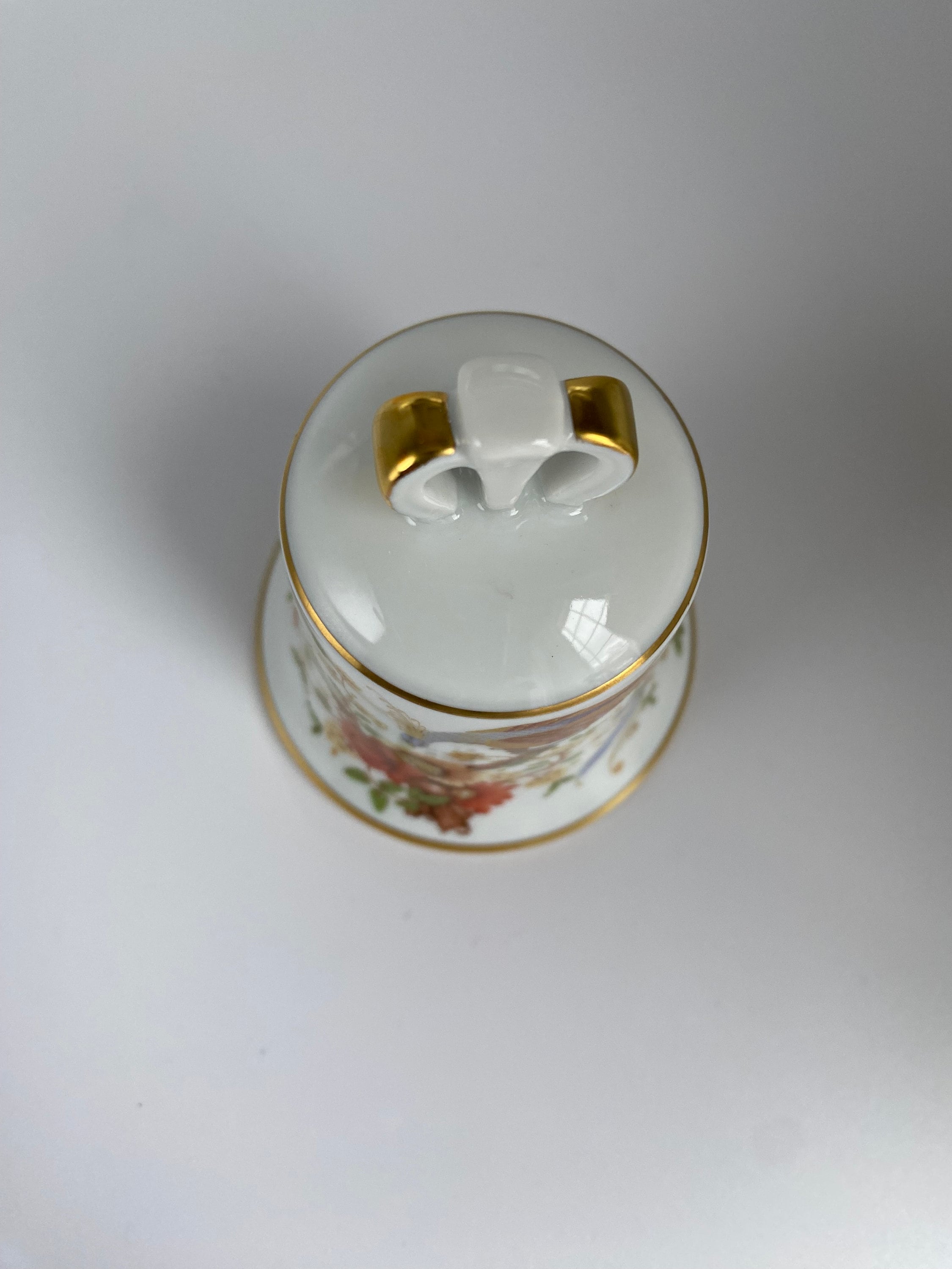 Vintage Kaiser Bone China Bell With Peacock Pattern, Designed and ...