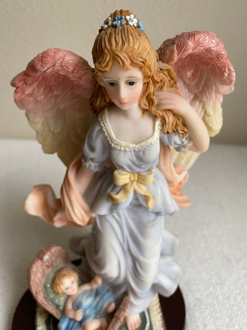 Vintage de Elina Angel With Baby Figurine by Turtle King | Etsy