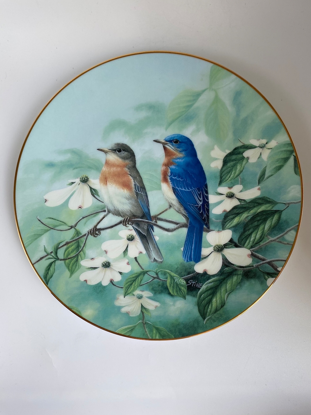 Morning’s Glory Plate by Rob Stine From A Treasury of Songbirds Series ...