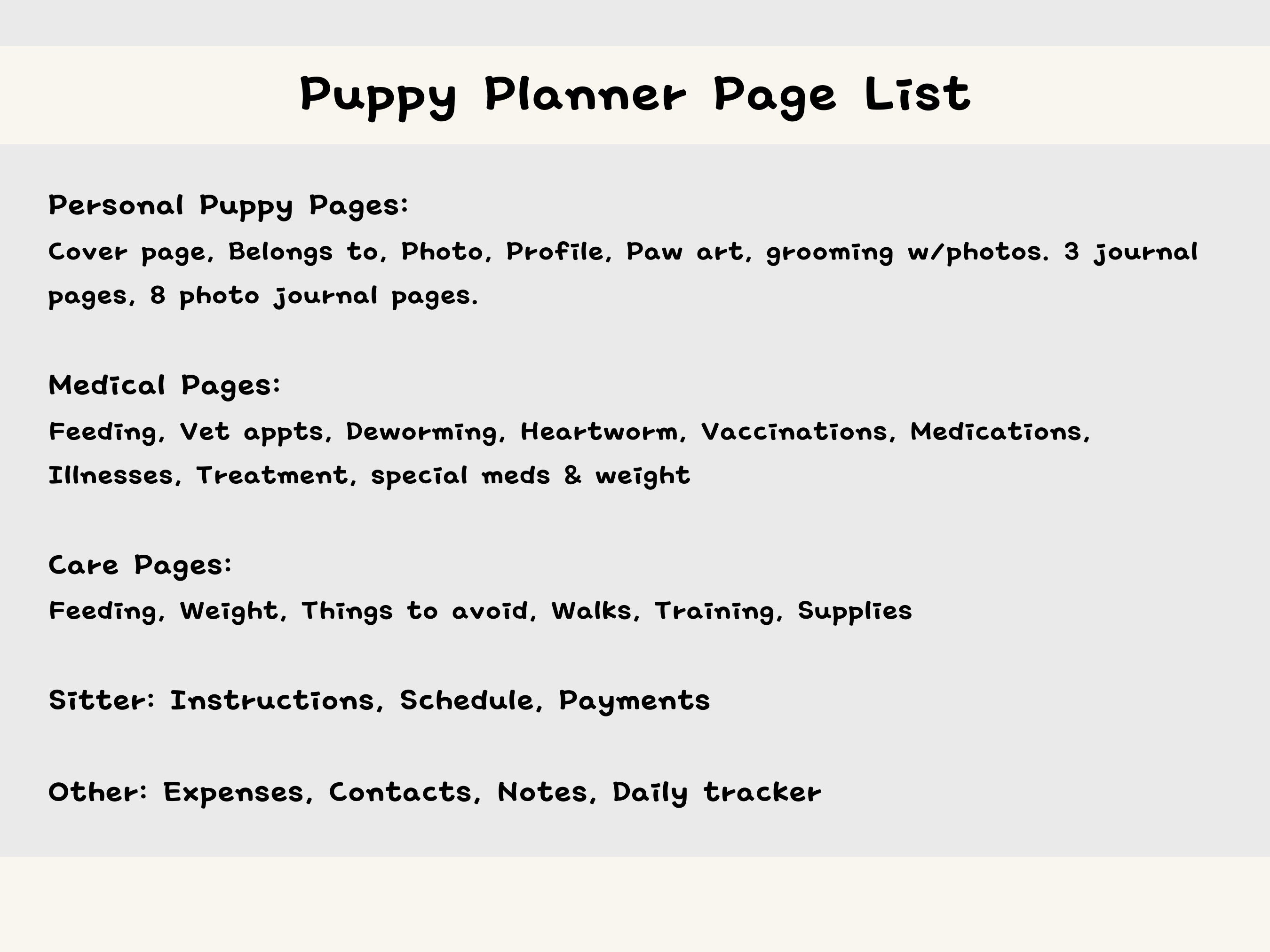 Boho Puppy Planner and Memory Book/i Love My Pup Printable - Etsy