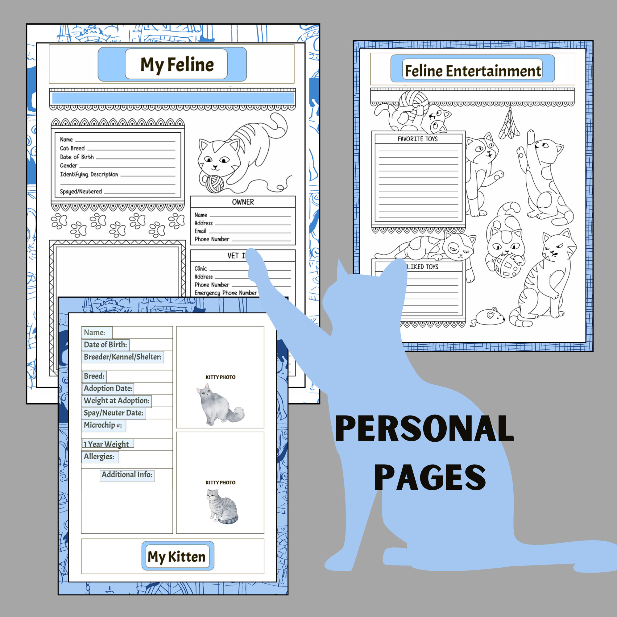Kitten Care Planner for Foster Kittens/weight Tracker/vaccinations ...