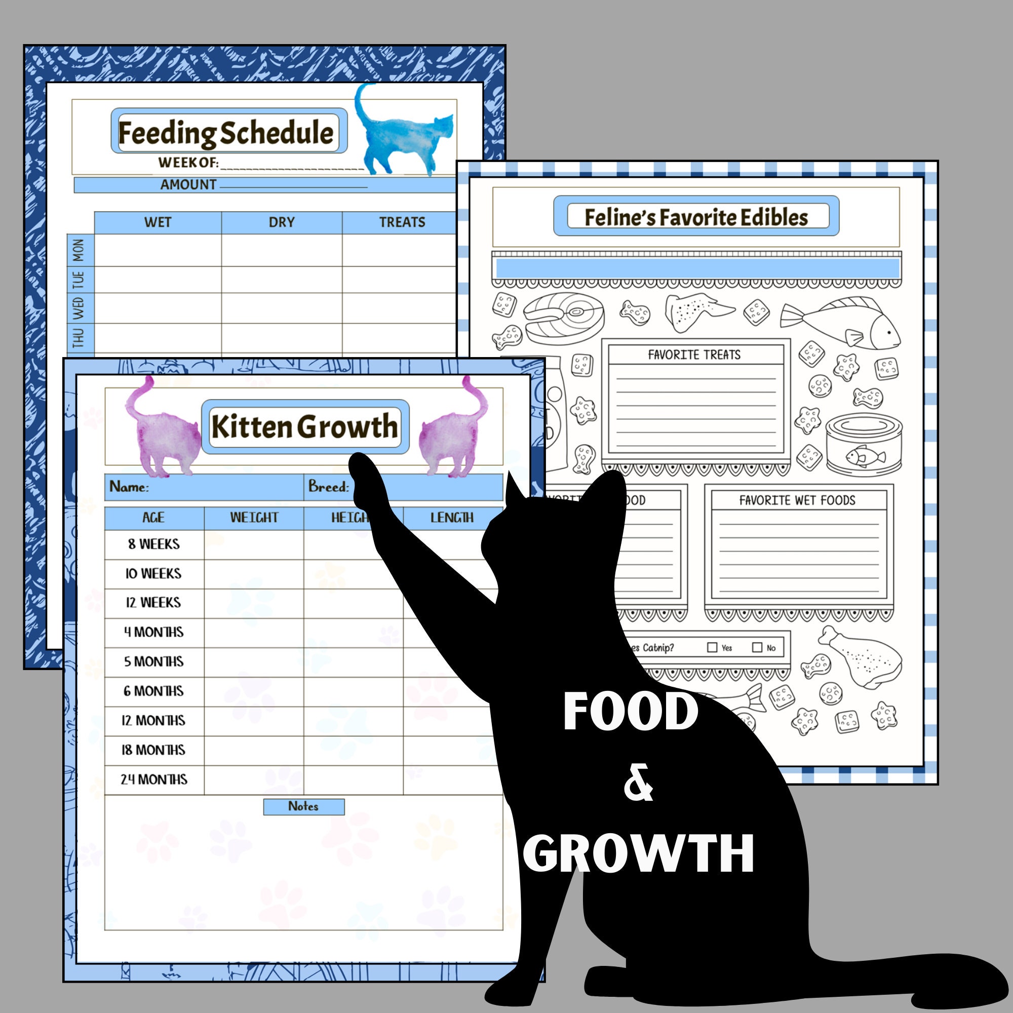 Kitten Care Planner for Foster Kittens/weight Tracker/vaccinations ...