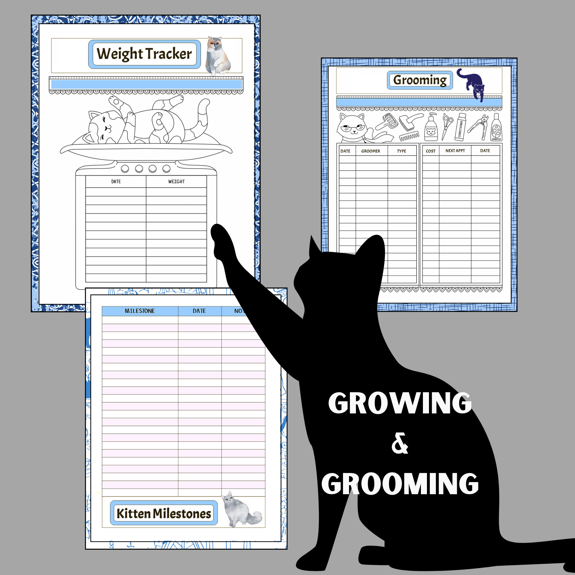 Kitten Care Planner for Foster Kittens/weight Tracker/vaccinations ...