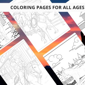 Cowboy Coloring Book/printable Coloring Pages/ Ranch, Rodeo Cowboy and ...