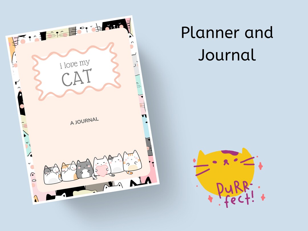 Cat Care Planner and Journal/pet Planner/ Printable Records/health ...