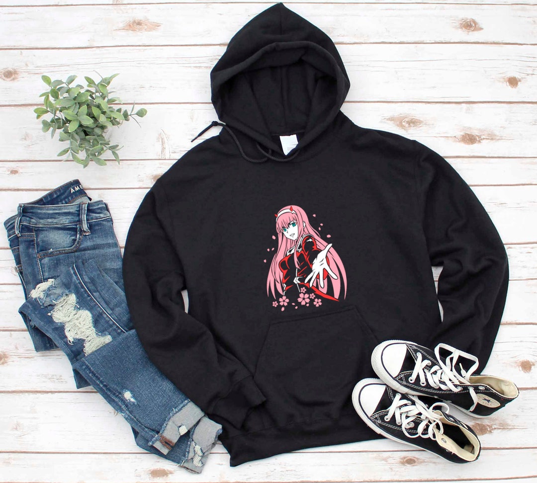 Zero Two Anime Hoodie, Darling in the Franxx Manga Hoodie, Aesthetic ...