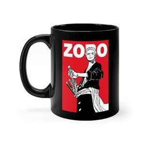 Zoro One Piece Anime Mug, Roronoa Zoro Samurai Manga Cup, Straw Hat ...