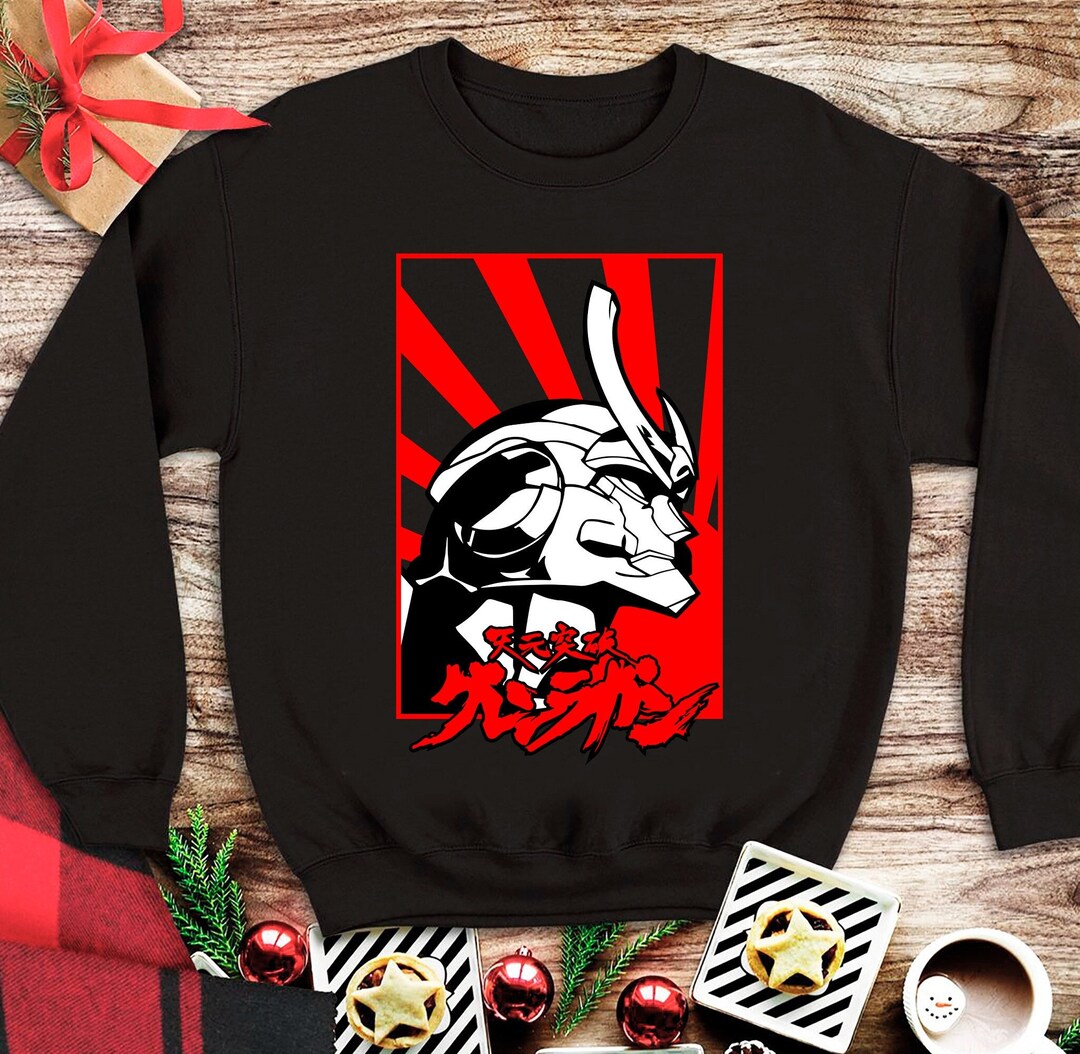 Tengen Toppa Gurren Lagann Anime Sweatshirt, Kamina, Japanese Robot ...