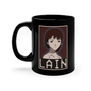Serial Experiments Lain Mug, FLCL Anime Cup, Lain Iwakura Manga Mugs ...