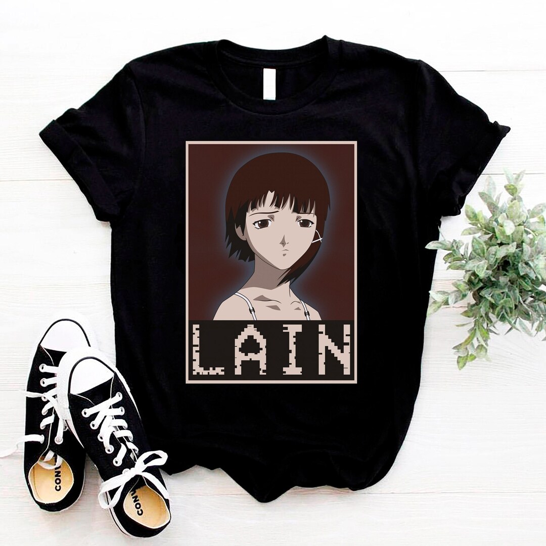 Serial Experiments Lain Shirt, FLCL Anime Shirt, Lain Iwakura Manga ...