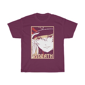 Esdeath Anime Shirt, Akame Ga Kill Manga Shirt, Akame Shirt, Esdeath ...