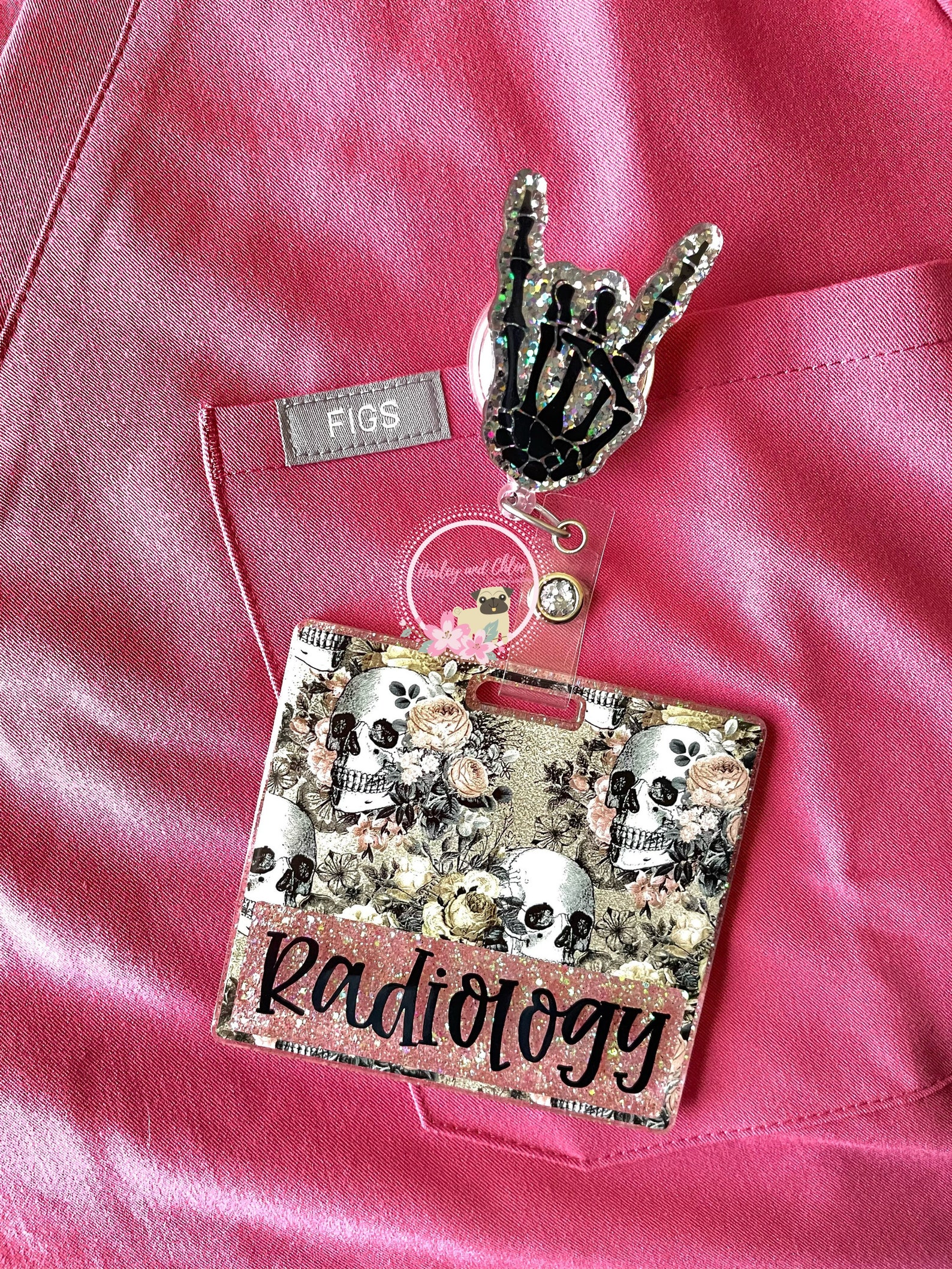 Custom Badge Buddy Radiology Badge Buddy RN Badge Buddy | Etsy