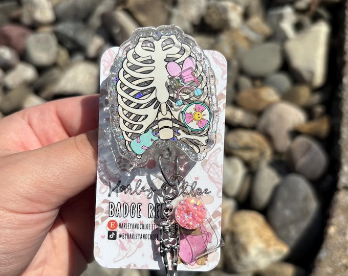 Coquette Radiology Badge Reel, Xray Tech Badge, Pink Bow MRI Tech, Ct ...
