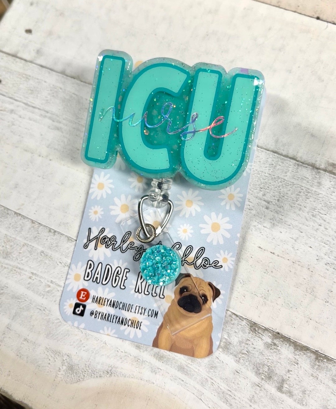 ICU Nurse Badge Reel, Critical Care Nurse Badge Reel, ICU Nurse Badge ...