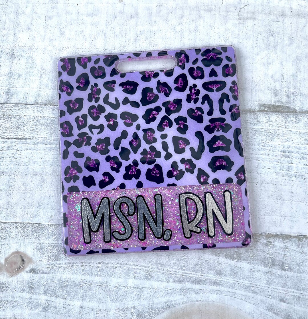 Custom Badge Buddy | Cheetah Badge Buddy | Glitter Badge Reel | CMA ...