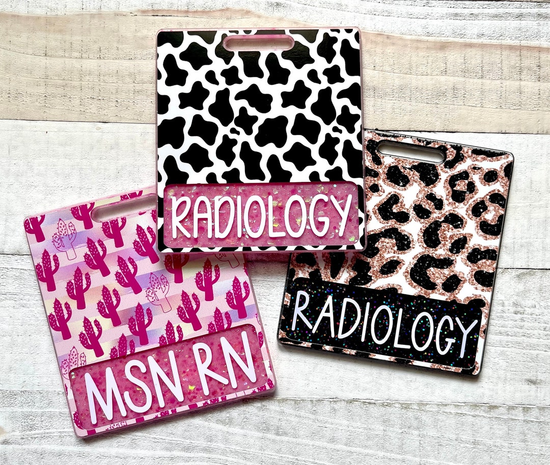 Custom Badge Buddy, Glitter Badge Buddy, RN Badge Buddy, Rad Tech Badge ...