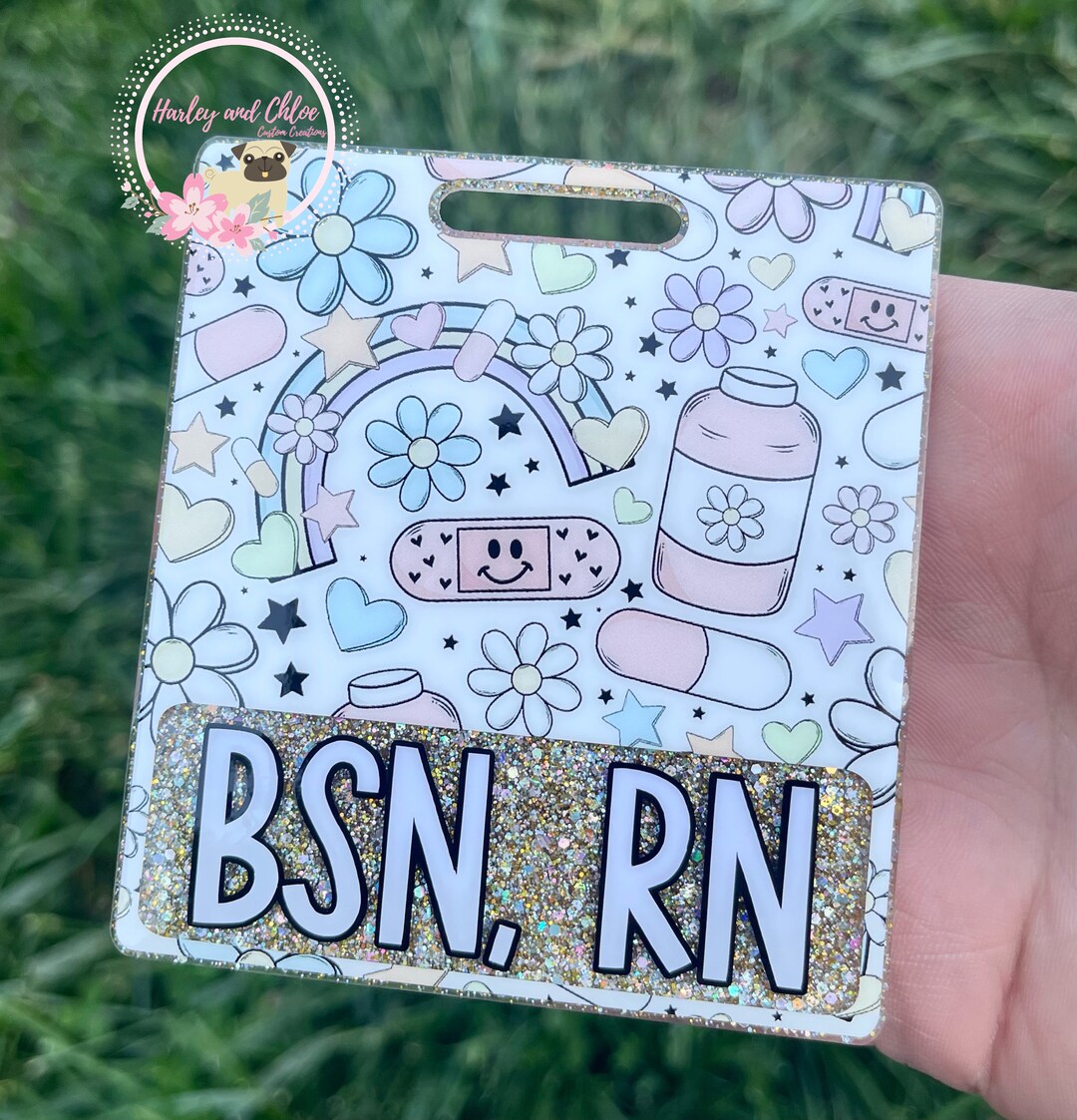 Custom Badge Buddy | Smile Badge Buddy | Medication Badge Reel | CMA ...