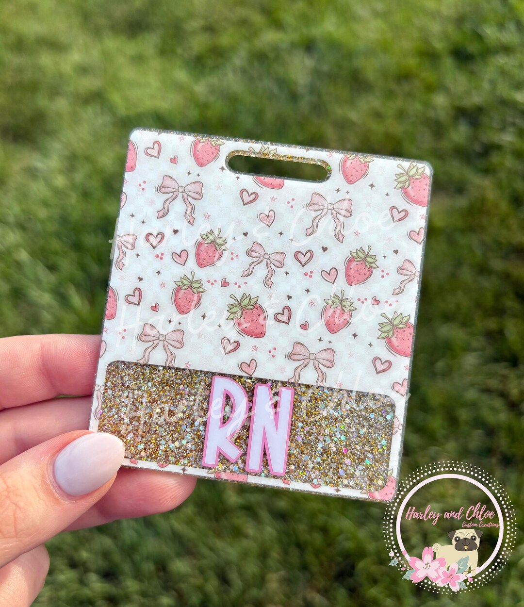 Custom Badge Buddy | Bow Badge Buddy | Strawberry Badge Reel | CMA ...