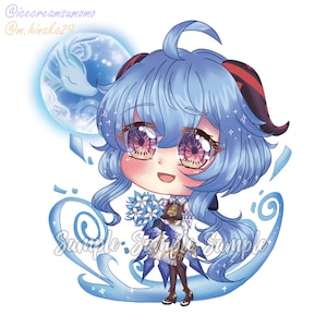 CUSTOM Cute Chibi Collab Digital Art Commission - Etsy