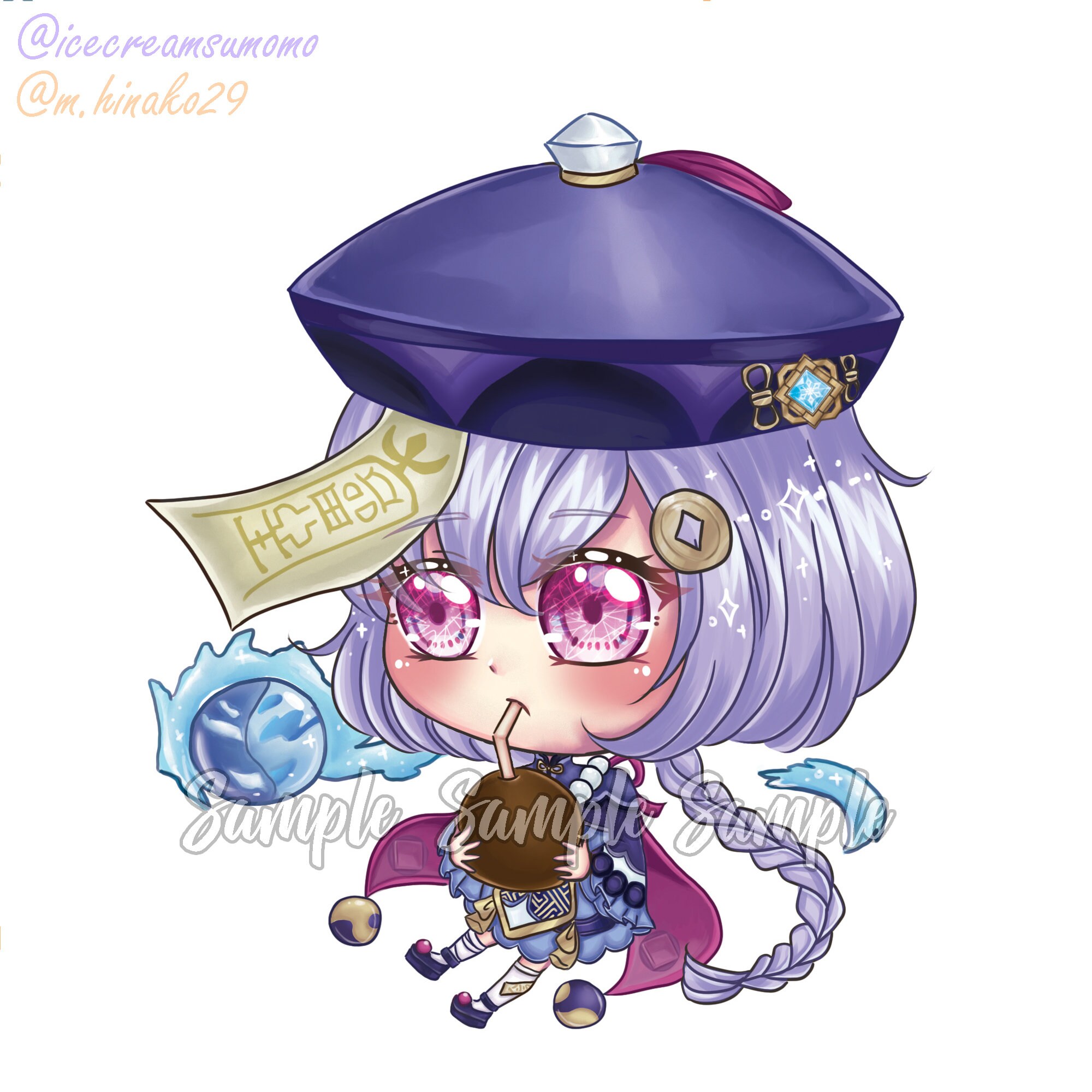 CUSTOM Cute Chibi Collab Digital Art Commission - Etsy