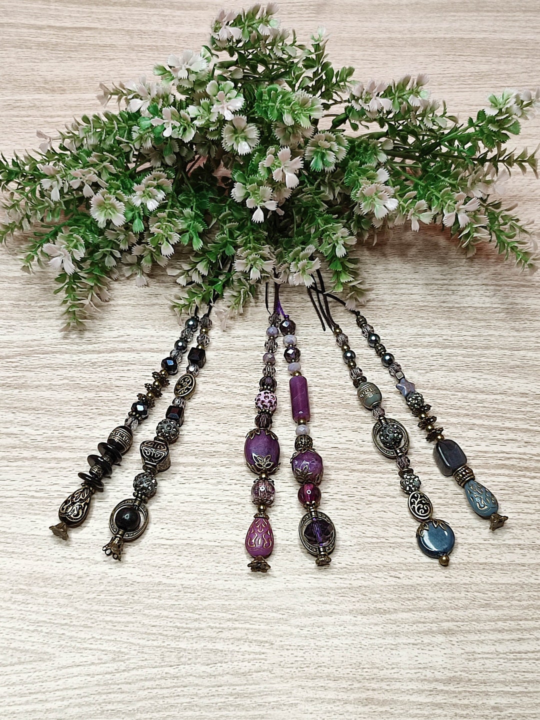 VINTAGE Pull Strings for Blythe, String of Beads, Pull Ring Blythe Doll ...