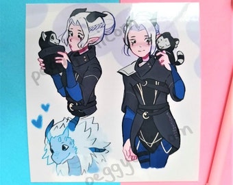 Cute Hug Rayllum Print Season 5 Gamer Dorm Room Kawaii Dragon Rayla ...