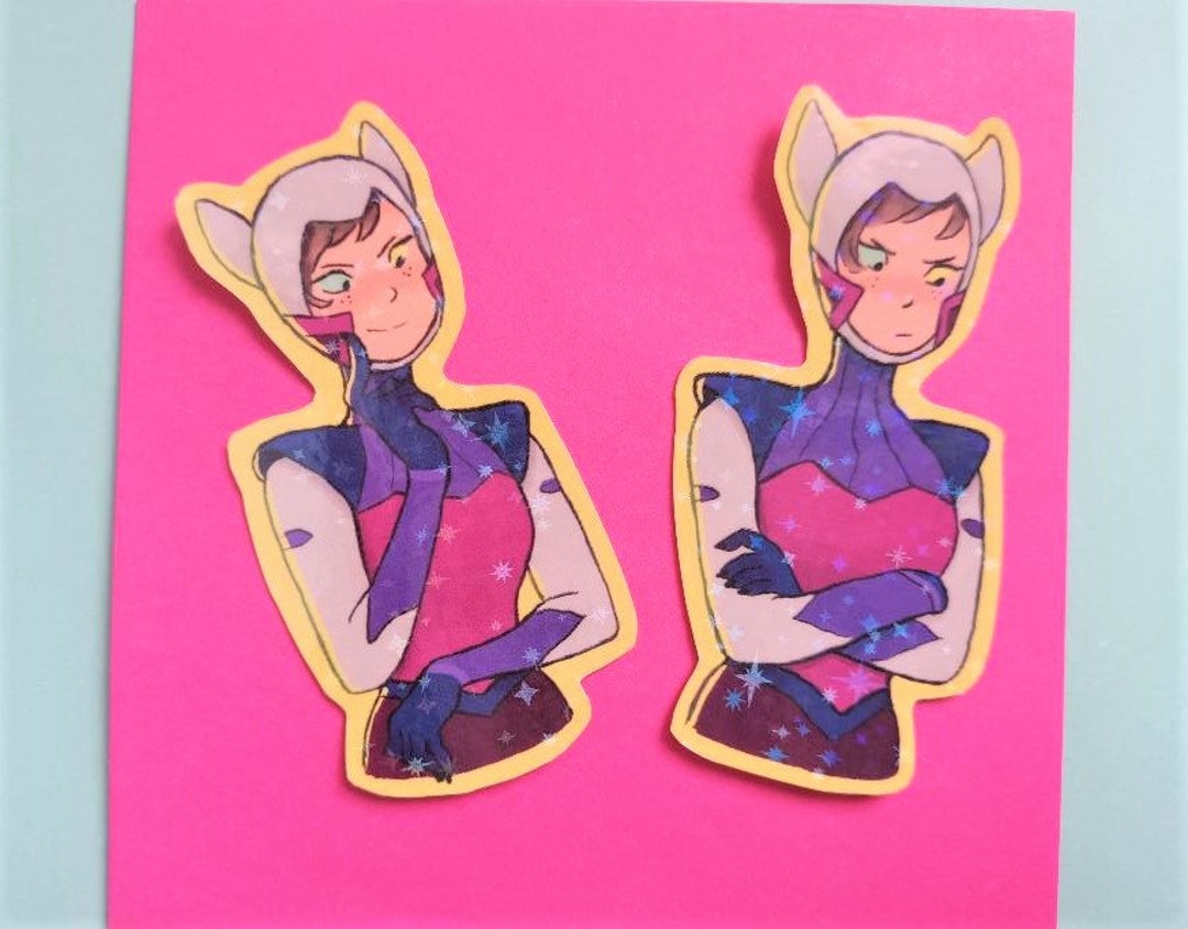 Catra Space Costume Sticker Set - Holographic - Etsy