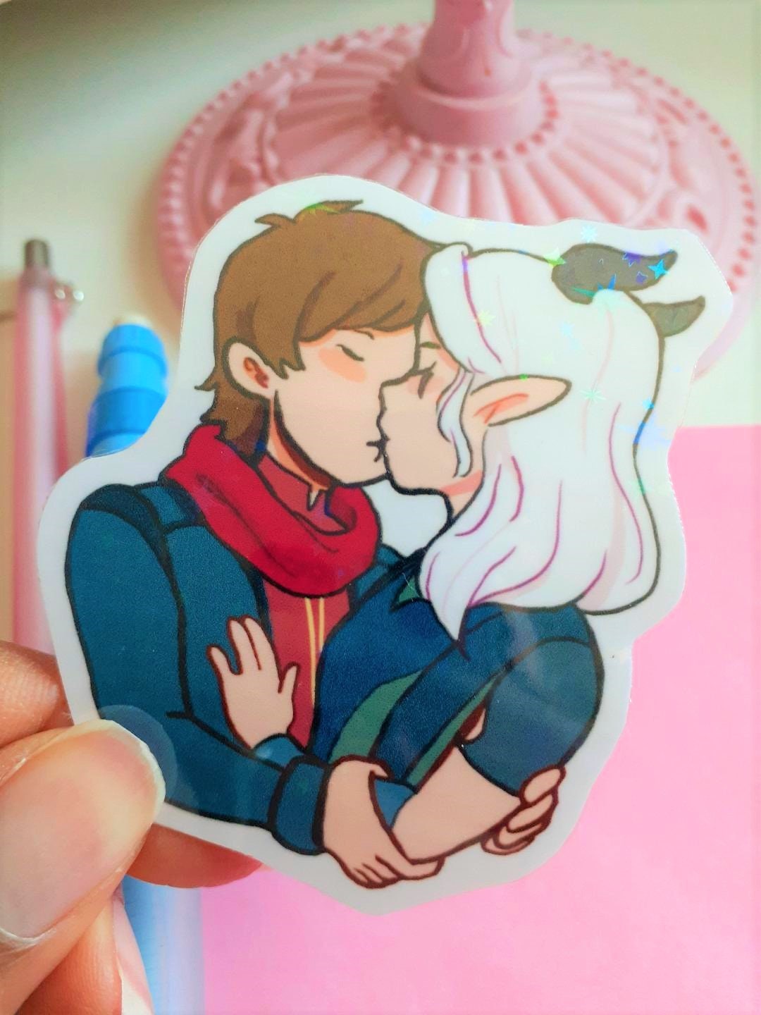 Rayllum Cute Stickers Holographic Rayla Callum the Dragon Prince - Etsy