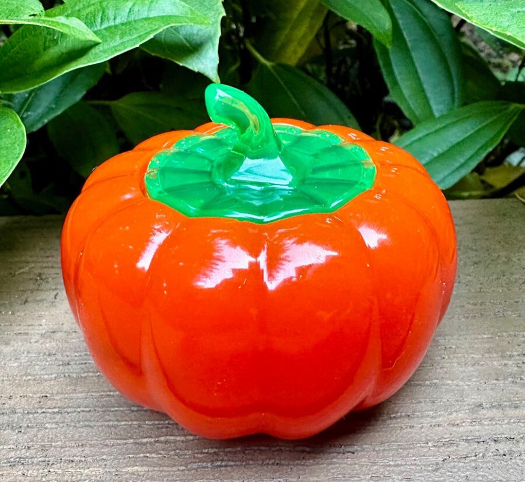 Imperfect Orange Cottagecore Pumpkin Jar Container 3x3.5 Inches - Etsy