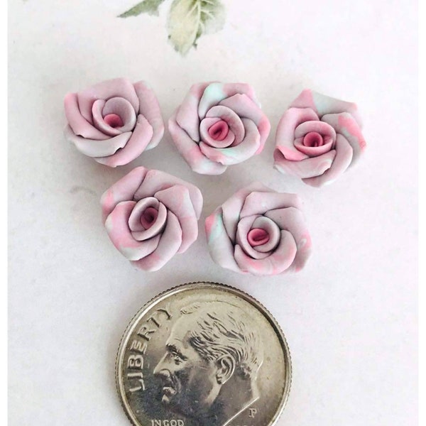 Polymer Clay Roses - Etsy