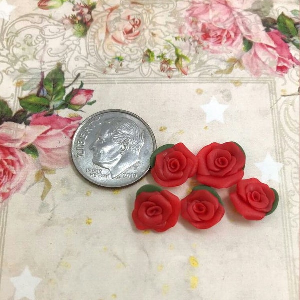 Polymer Clay Roses - Etsy
